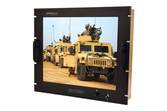 19" Ruggedized Rack Mount Display Model: 4419R4C - Aydin Displays