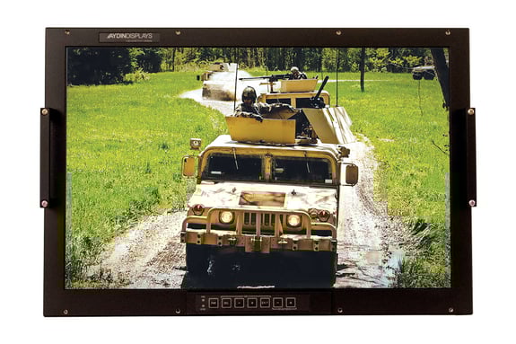 24" Bulkhead/Console Mount Rugged LCD Display - Aydin Displays