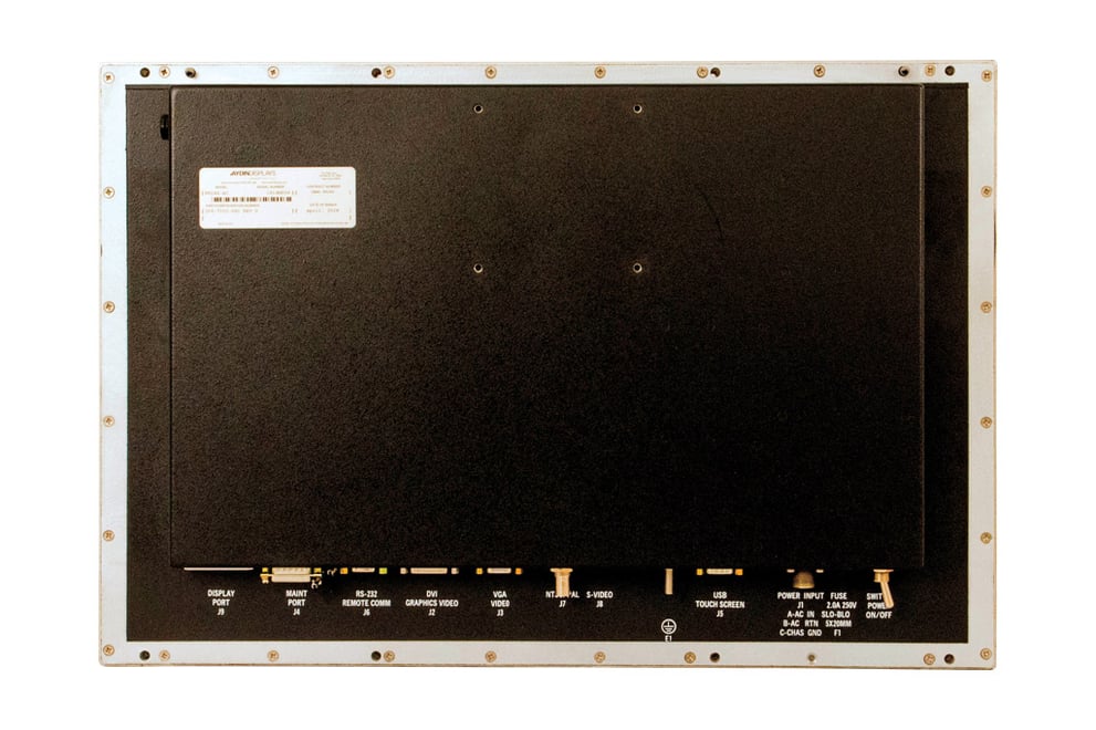 24" Bulkhead/Console Mount Rugged LCD Display - Aydin Displays