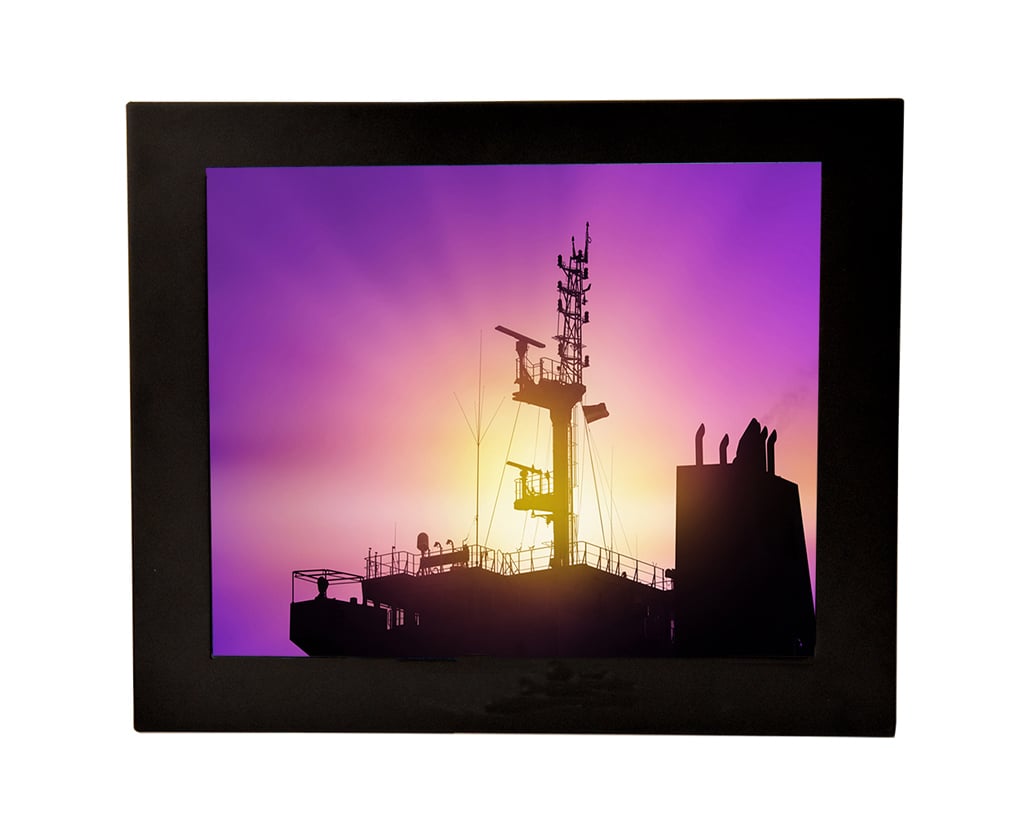 19" Rugged Industrial NEMA 4 Panel Mount Display Model: CFP19P1-4A2-001 ...